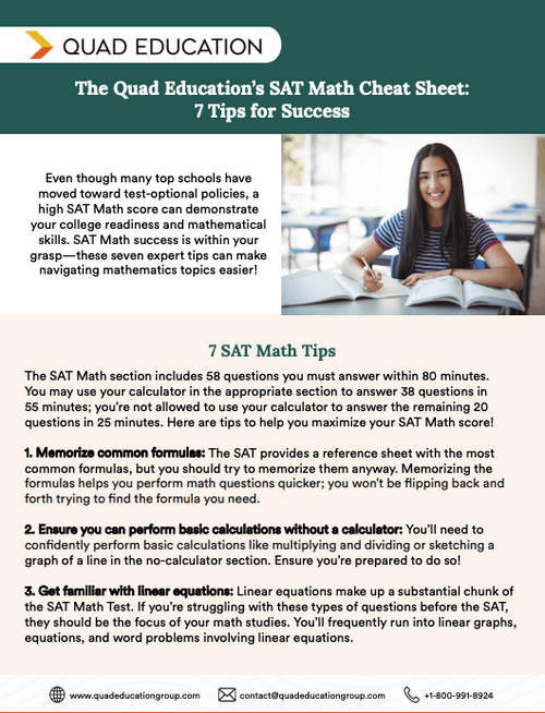 Cheat Sheets | Quad Education